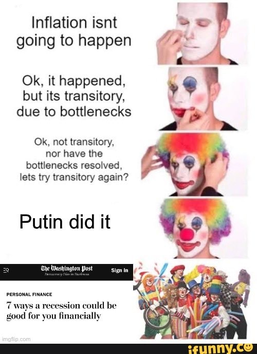 Inflation isnt going to happen Ok, it happened, but its transitory, due ...