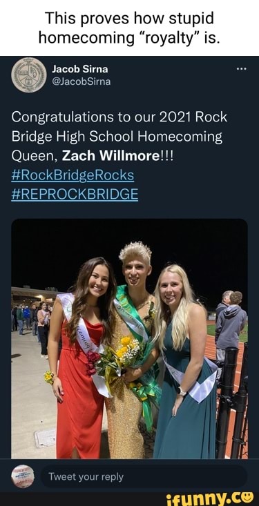 This proves how stupid homecoming "royalty" is. cob Congratulations to ...