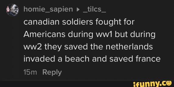 Homie_sapien _tiles_ canadian soldiers fought for Americans during wwi ...