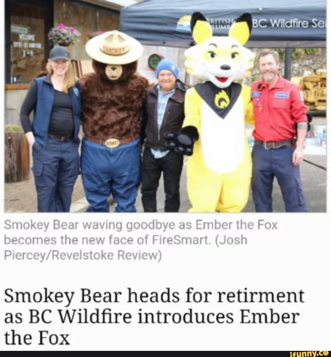 Se cer becomes the new face of FireSmart. (Josh Review) Smokey Bear ...