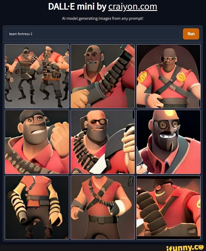 DALL-E mini by 'Al model generating images from any prompt! Run - iFunny