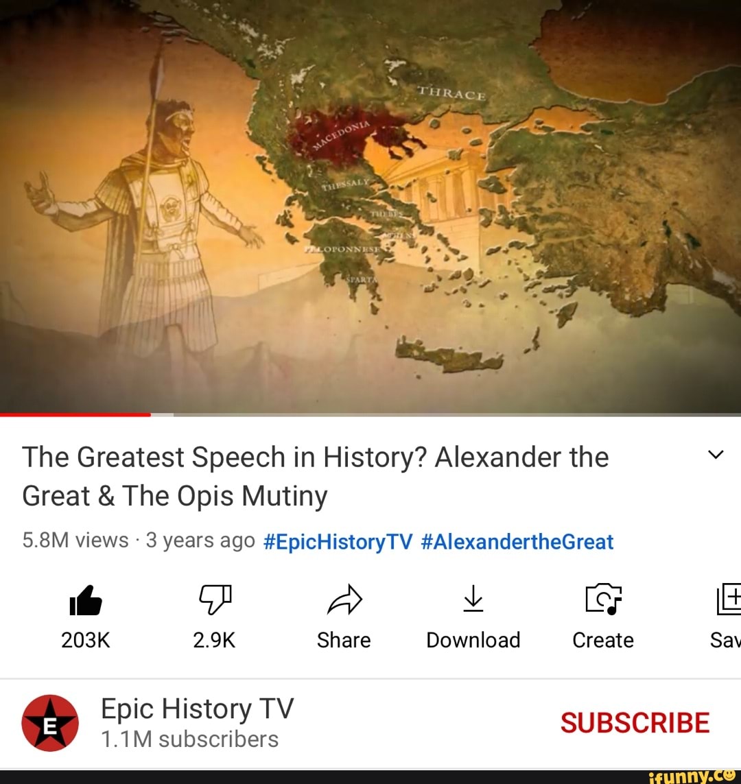 The Greatest Speech in History? Alexander the Great & The Opis Mutiny 5 ...