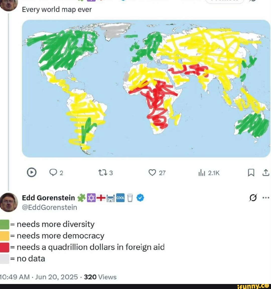 Every world map ever 27 Edd Gorenstein II @ @EddGorenstein BB needs ...