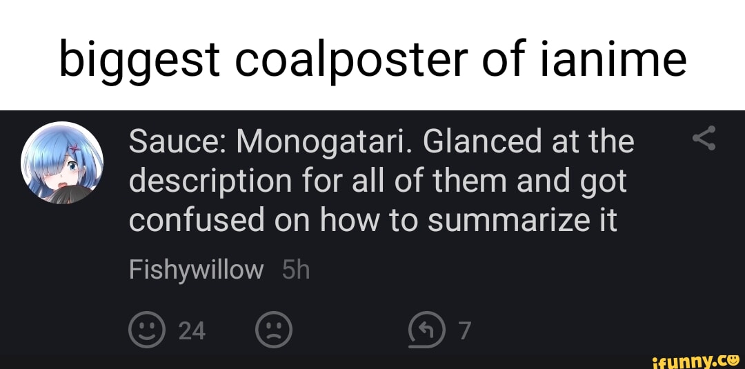 Monogatari memes memes. The best memes on iFunny