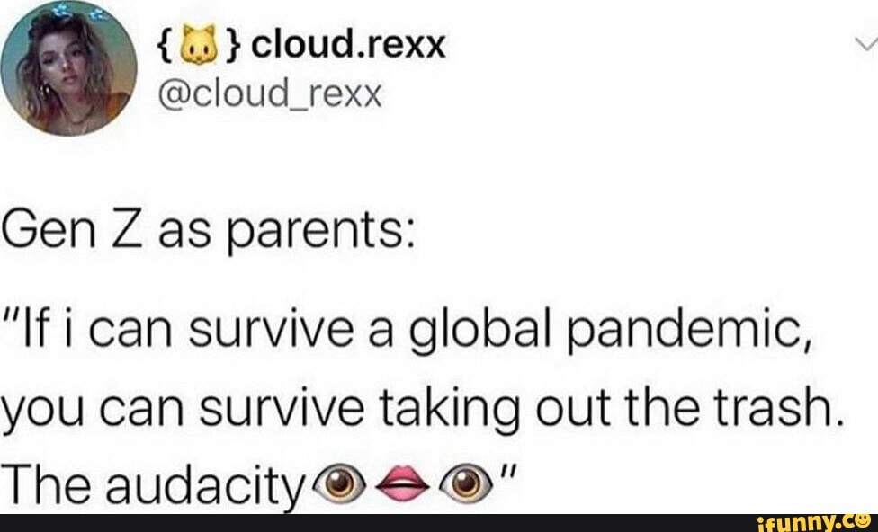 Gen Z as parents: "If i can survive a global pandemic, you can survive ...