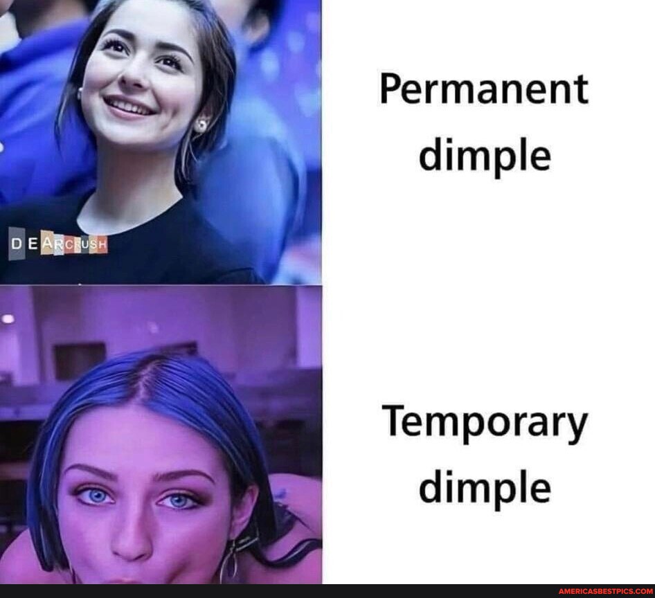 Permanent dimple Temporary dimple - America’s best pics and videos