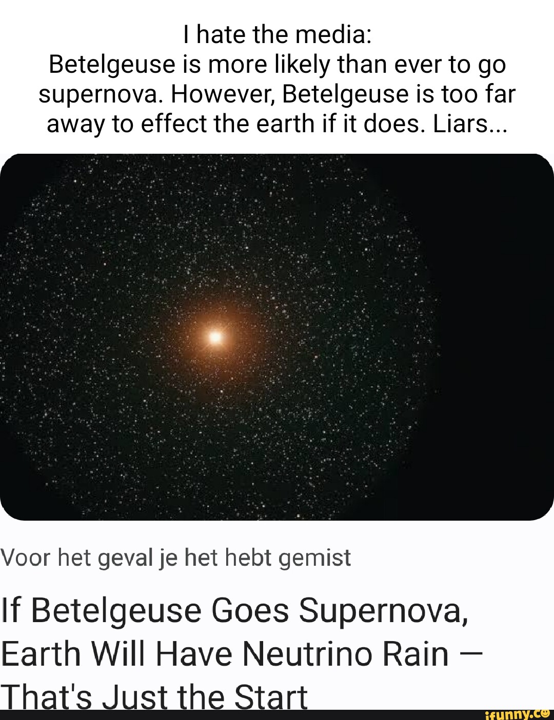 Betelgeuse memes. Best Collection of funny Betelgeuse pictures on iFunny