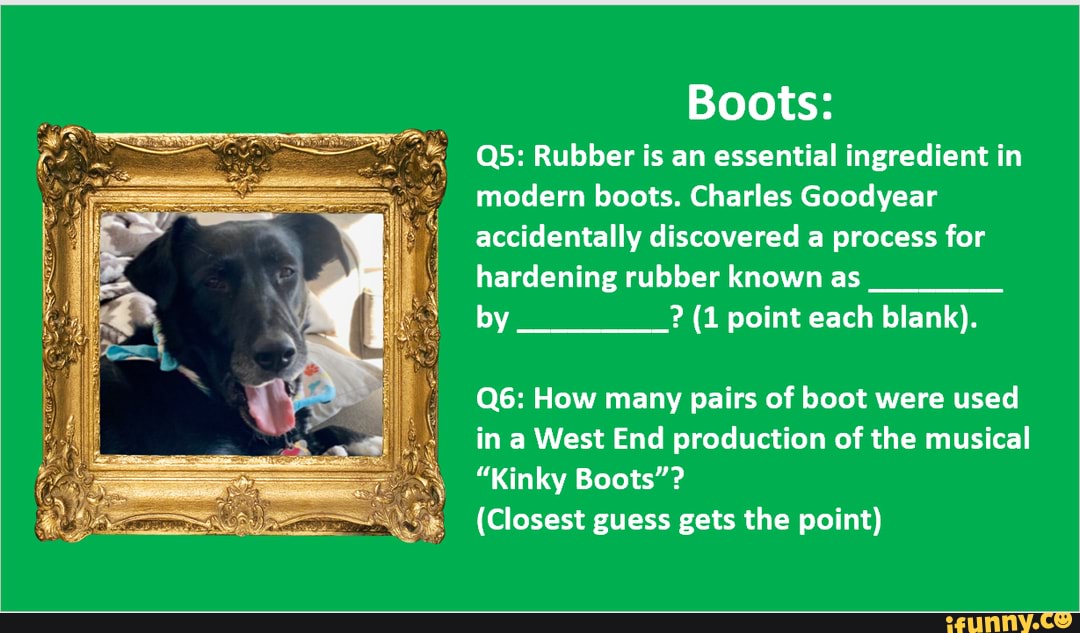 5. Vulcanization, Dripping rubber (and sulfur) on his kitchen stove. 6 ...