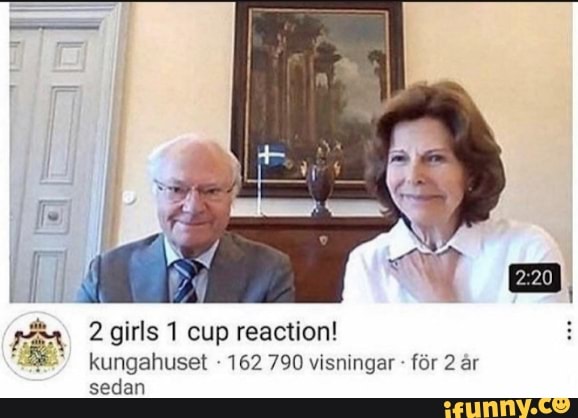 2 Girls 1 Cup Reaction Kungahuset 162 790 Visningar For 2 Ar Sedan