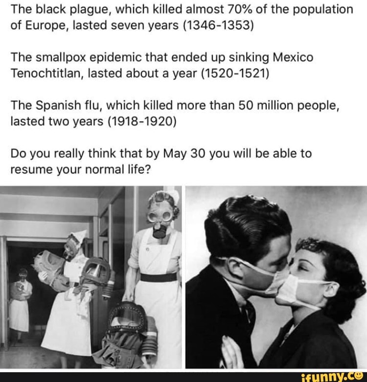 The black plague, which killed almost 70% of the population of Europe ...