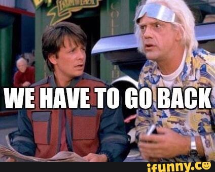 Back To The Future Meme We Have To Go Back