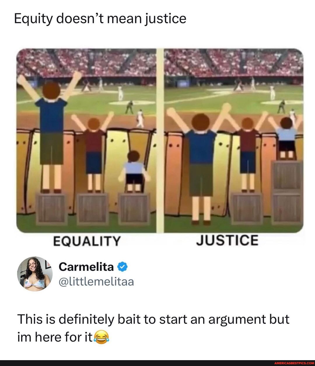 Thoughts? - Equity doesn't mean justice oI EQUALITY JUSTICE Carmelita ...