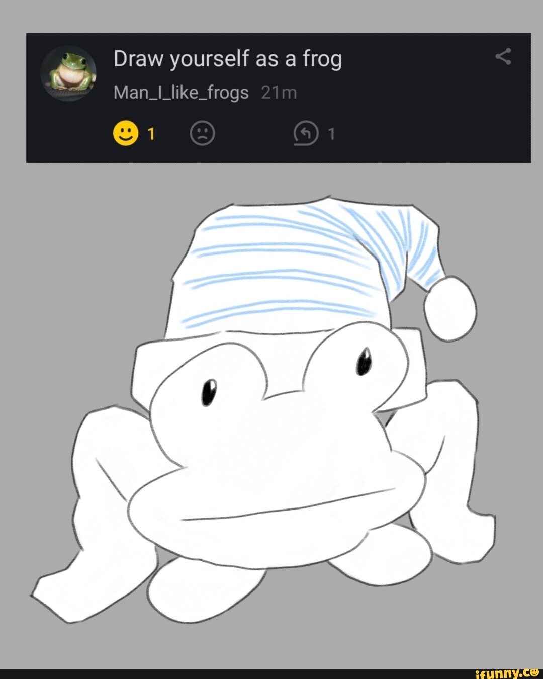 Draw yourself as a frog Man_l_like_frogs - iFunny