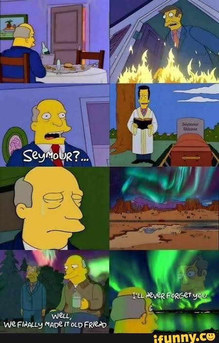 Aurora Borealis Simpsons Dump - iFunny