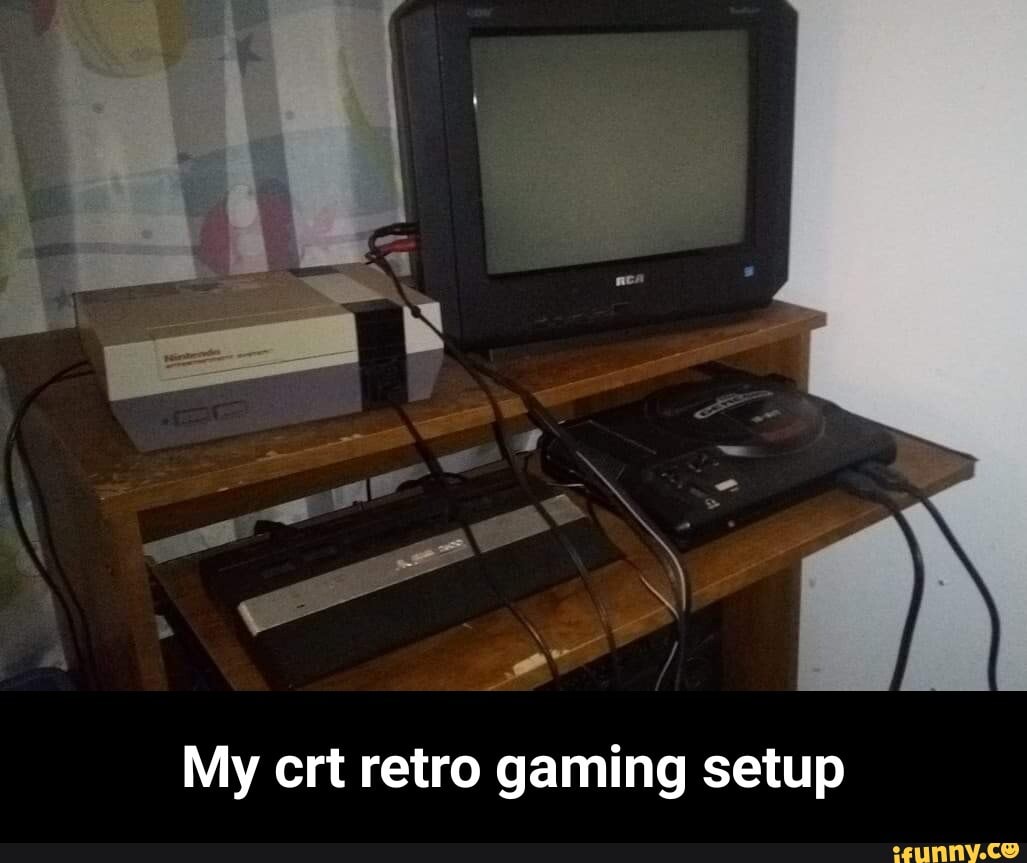 My crt retro gaming setup - My crt retro gaming setup - iFunny