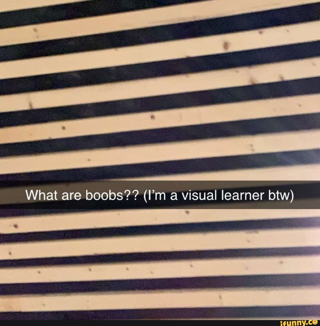 What Are Boobs Im A Visual Learner Btw Ifunny