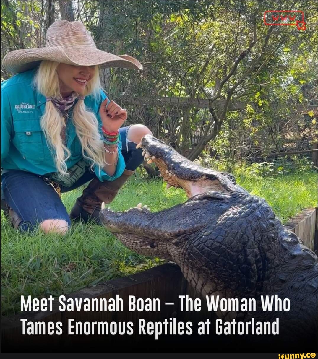 Meet Savannah Boan The Woman Who Tames Enormous Reptiles at Gatorland ...
