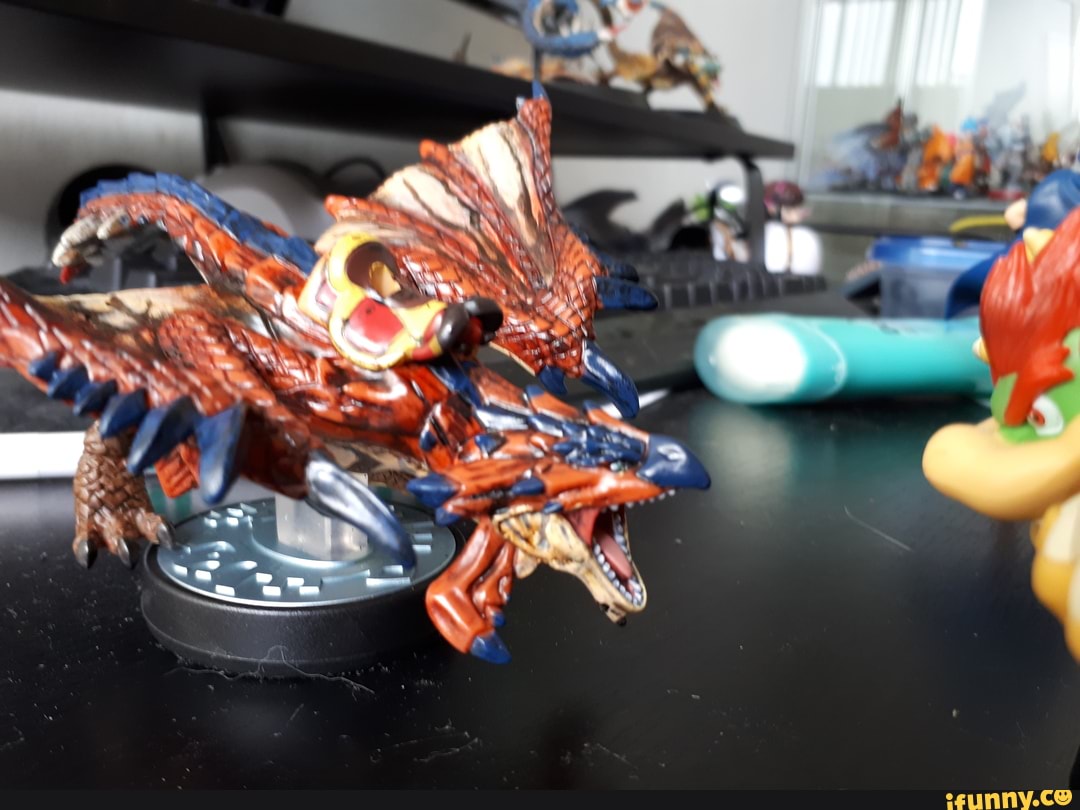 Rathalos amiibo repaint - )