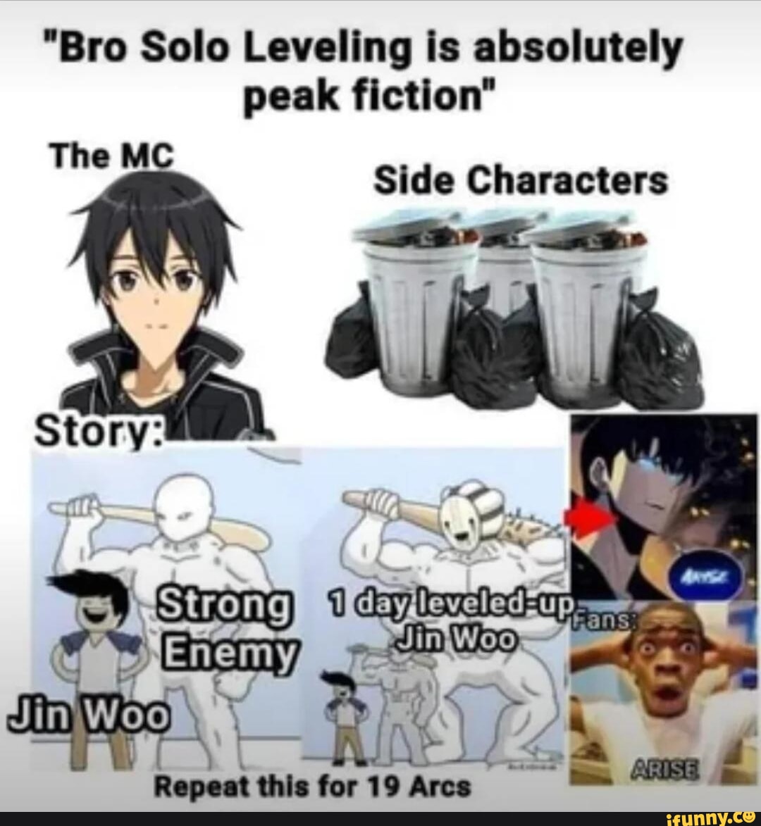 "Bro Solo Leveling is absolutely peak fiction" The MC Side Characters ...