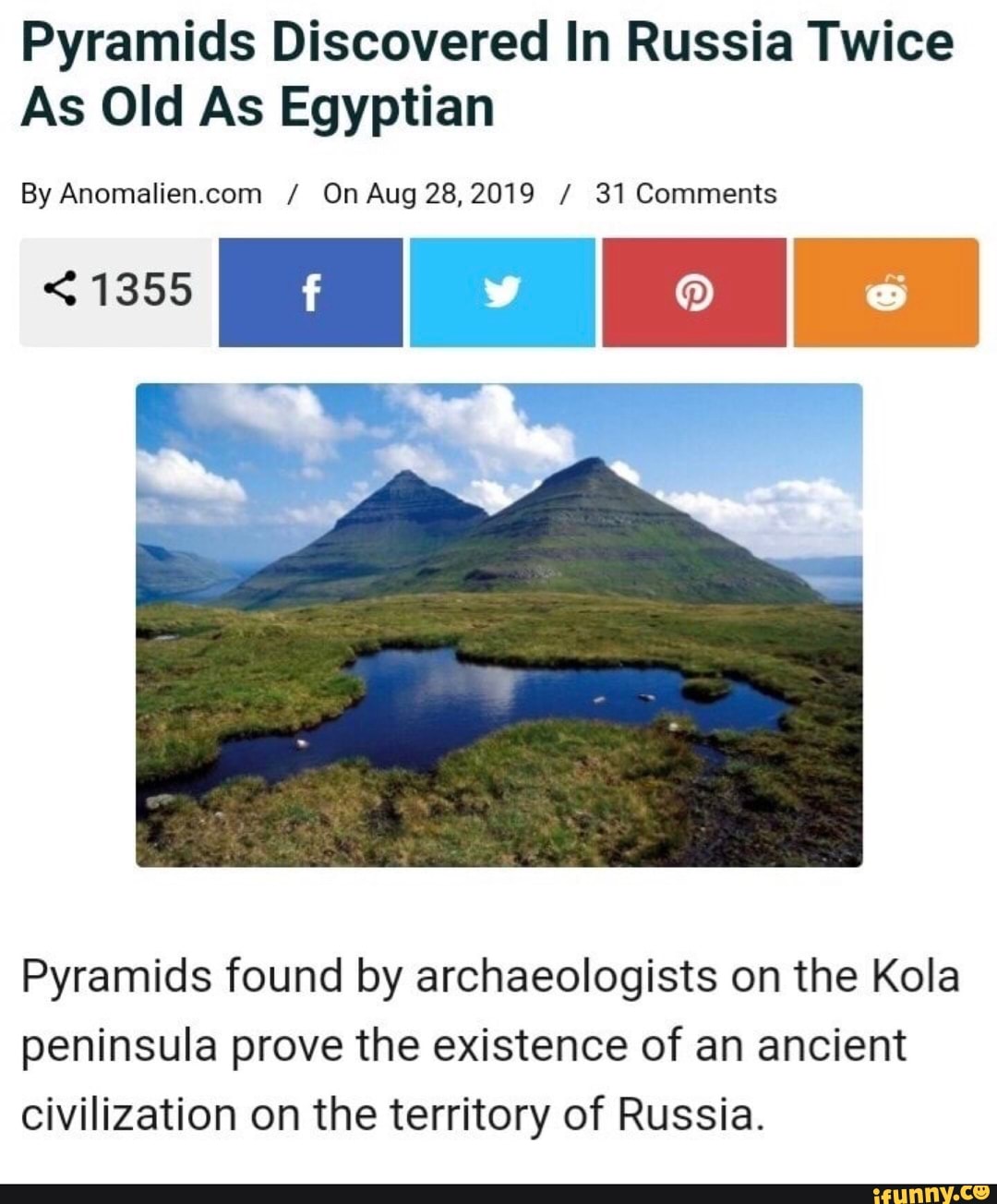 Pyramids Discovered In Russia Twice As Old As Egyptian By Anomalien.com ...