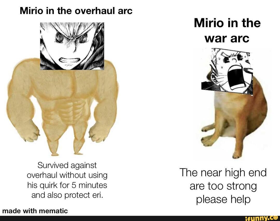 Mirio in the overhaul arc Survived against overhaul without using his ...