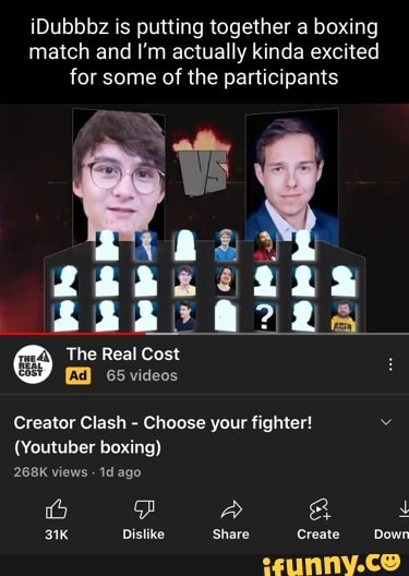 IDubbbz is putting together a boxing match and I'm actually kinda ...