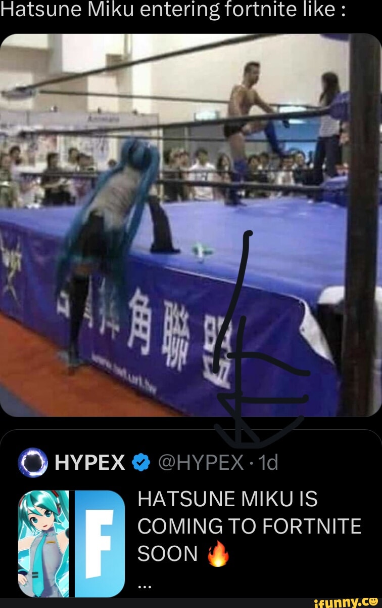 Hatsune Miku entering fortnite like : HATSUNE MIKU IS COMING TO ...