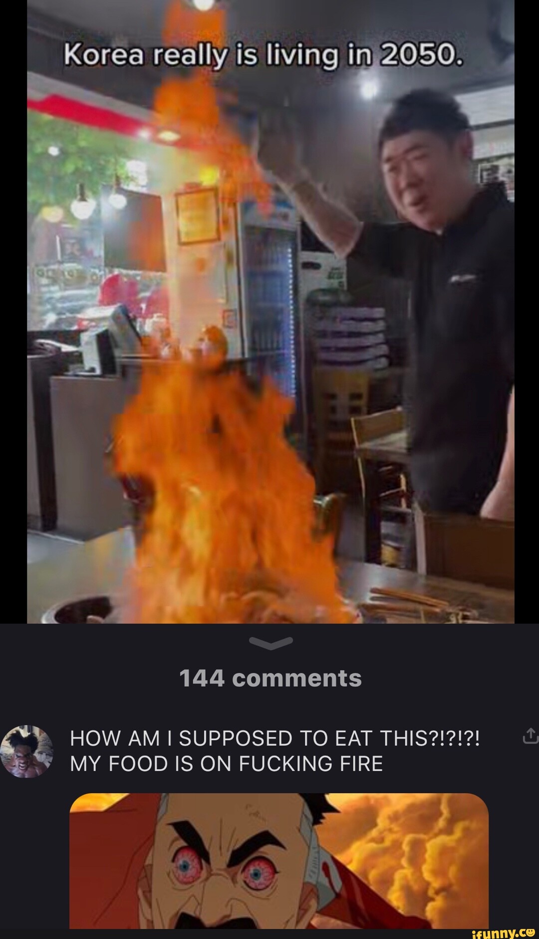 Korea really is living in.2050. ComMents HOW AM I SUPPOSED TO EAT THIS ...