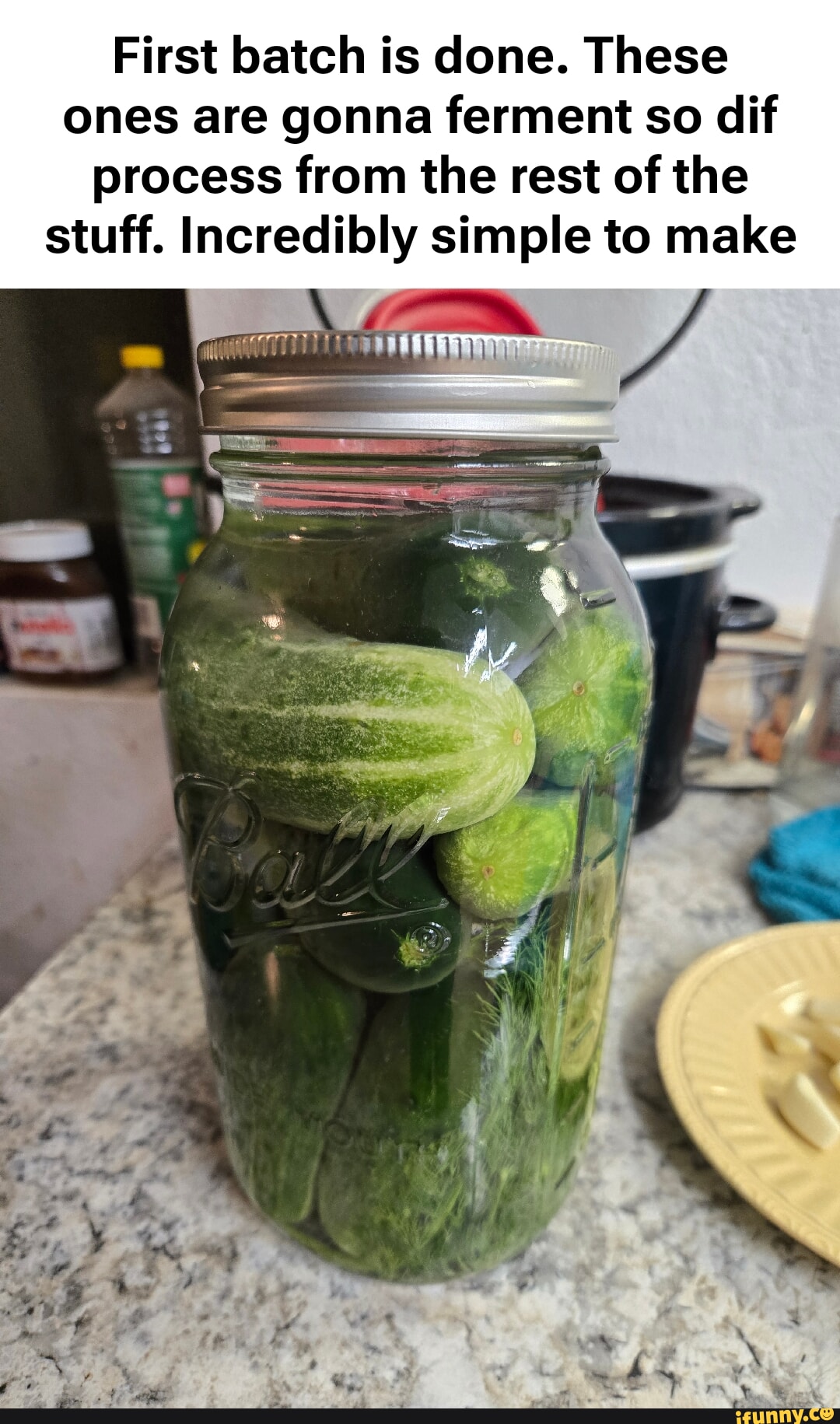 First batch is done. These ones are gonna ferment so dif process from ...