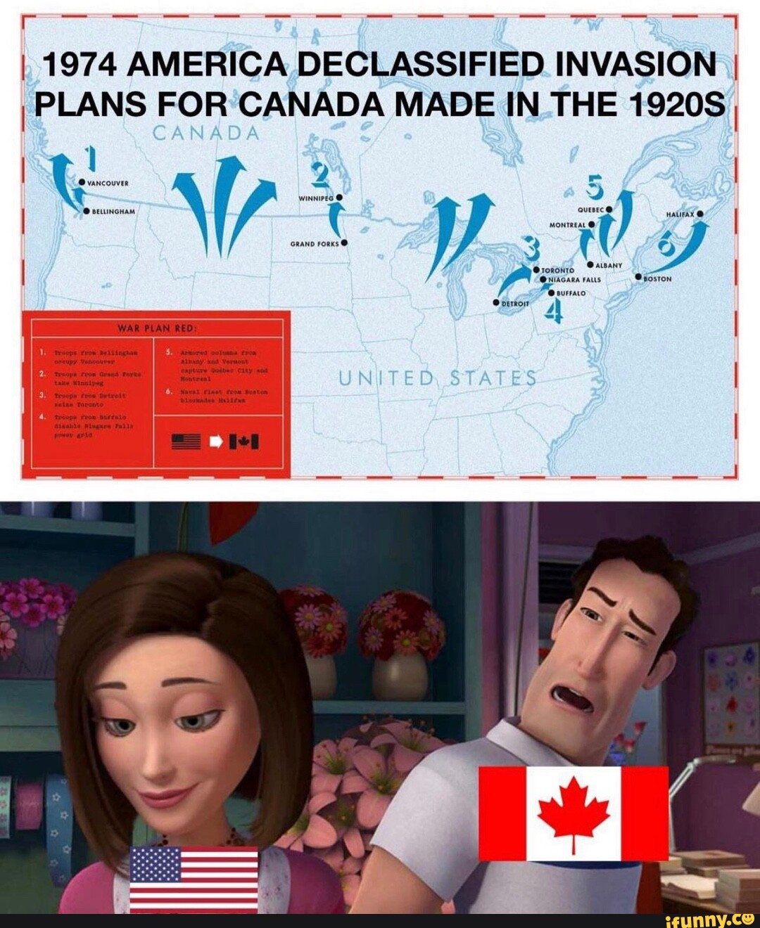 I 1974 AMERICA DECLASSIFIED INVASION I PLANS FOR CANADA MADE IN THE ...