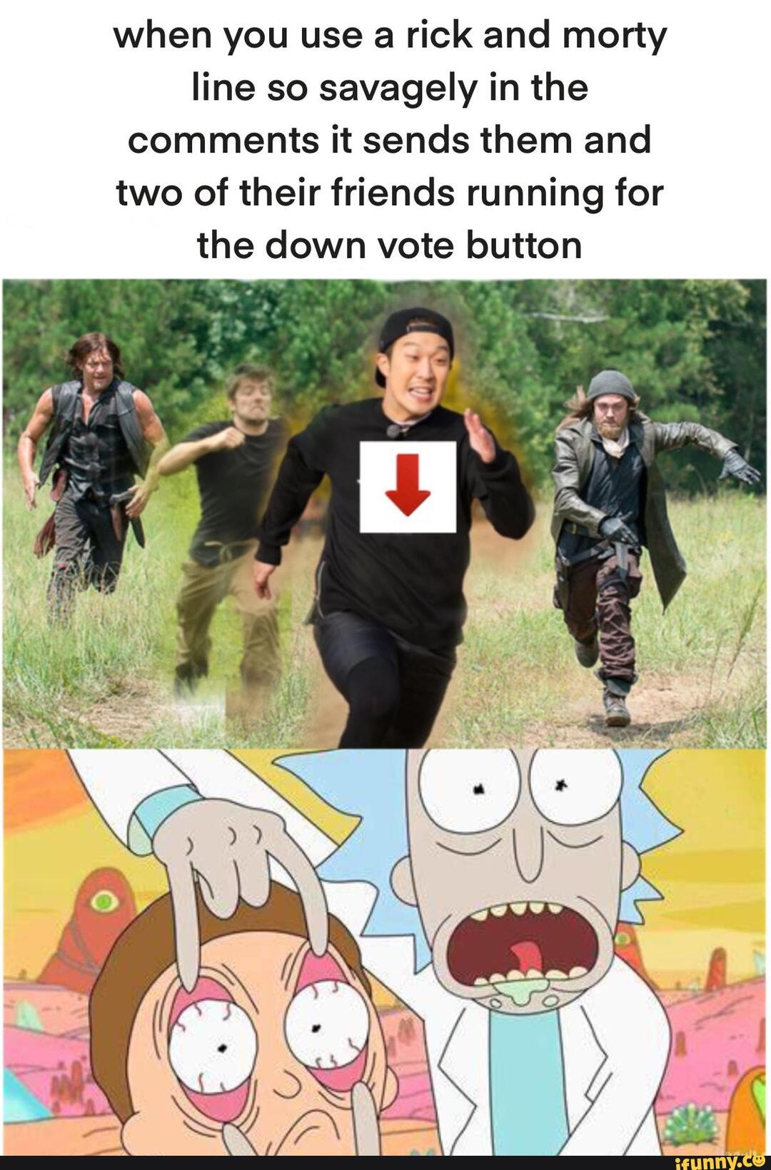When you use a rick and morty line so savagely in the comments it sends ...