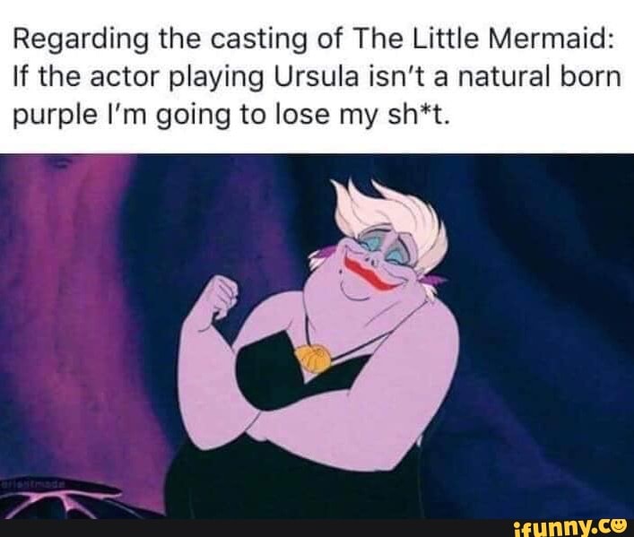 Regarding the casting of The Little Mermaid: If the actor playing ...