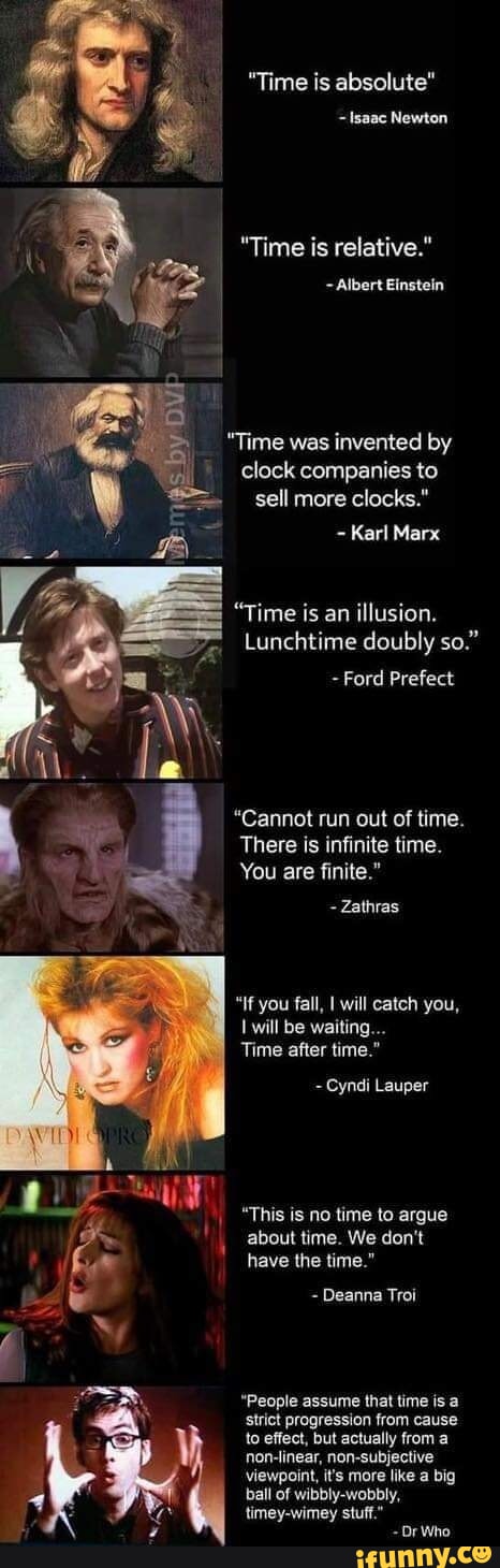 "Time is absolute" Isaac Newton "Time is relative." Albert Einstein ...