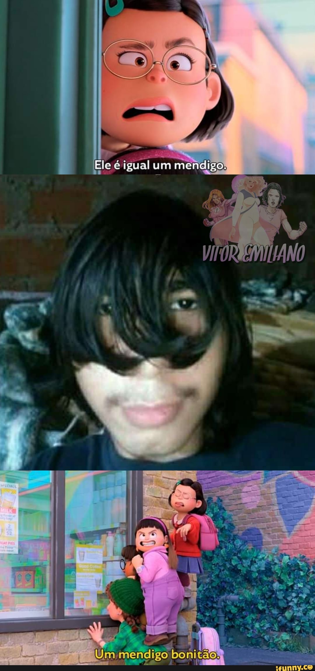 Um mendigo: igual um mendigo: Um mendigo memneigo - )