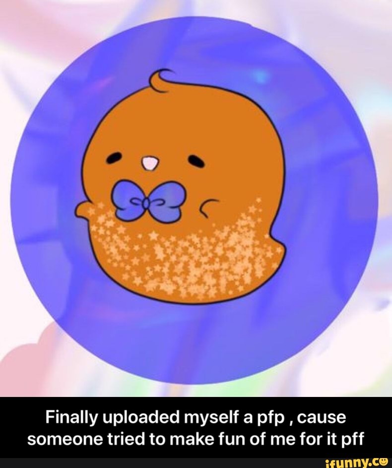 Finally uploaded myself a pfp , cause someone tried to make fun of me ...