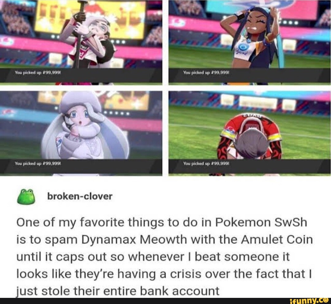 Broken-clover One of my favorite things to do in Pokemon SwSh is to ...