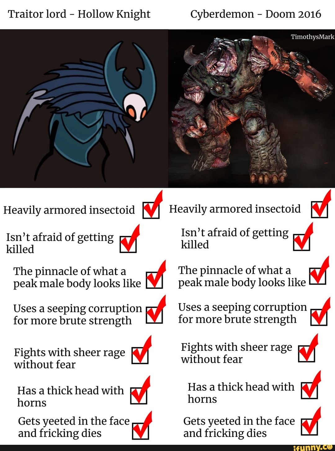 Traitor lord Hollow Knight Cyberdemon Doom 2016 Heavily armored ...