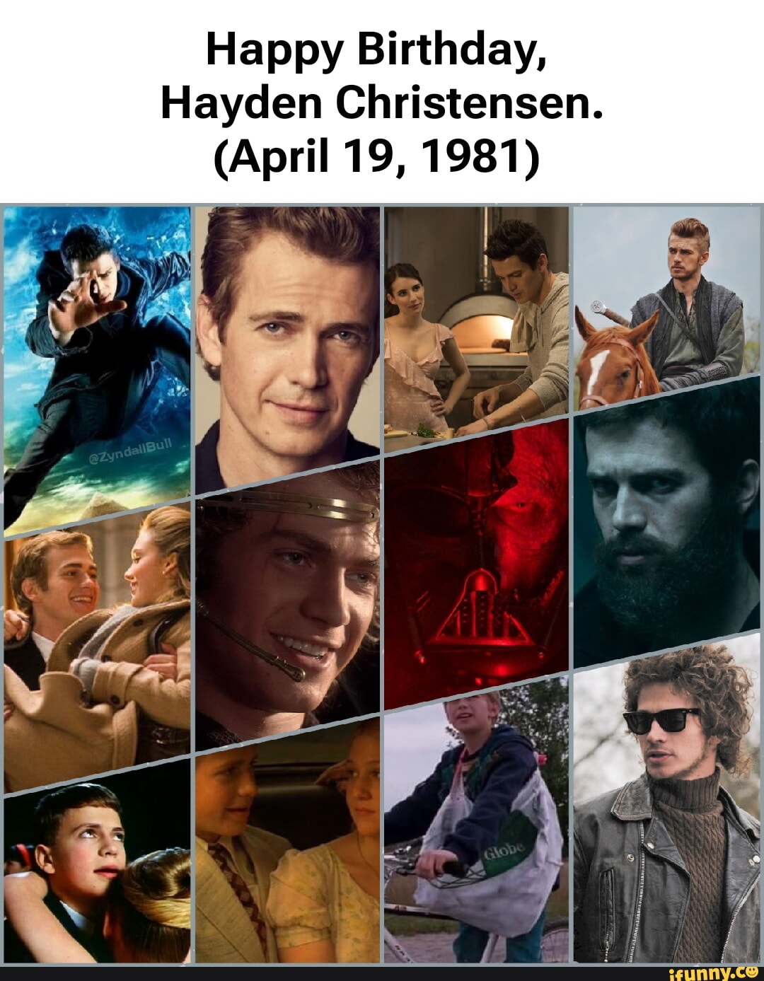 Happy Birthday, Hayden Christensen. (April 19, 1981) - iFunny