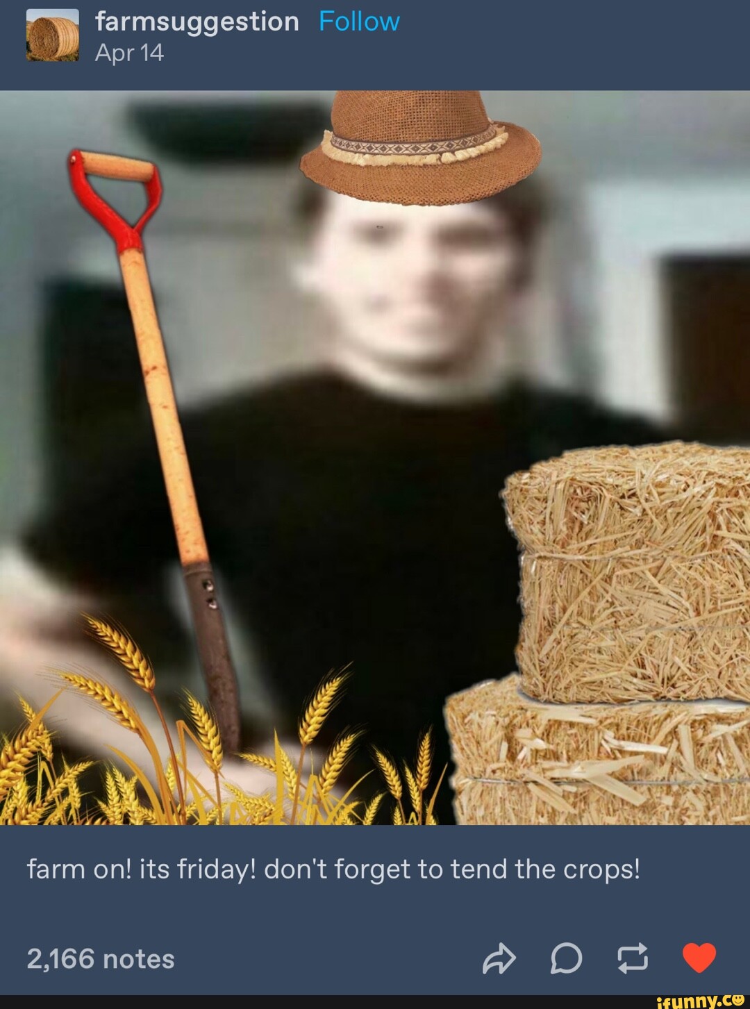 Farmsuggestion Follow Apr 14 farm on! its friday! don't forget to tend ...