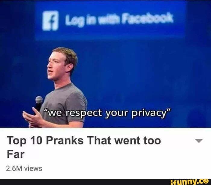 Log Facebook respect your privacy" Top 10 Pranks That went too Far 2.6M ...