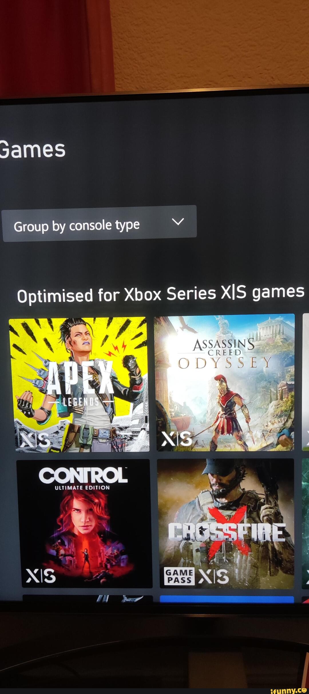James Group by console type Optimised for Xbox Series XIS games ...
