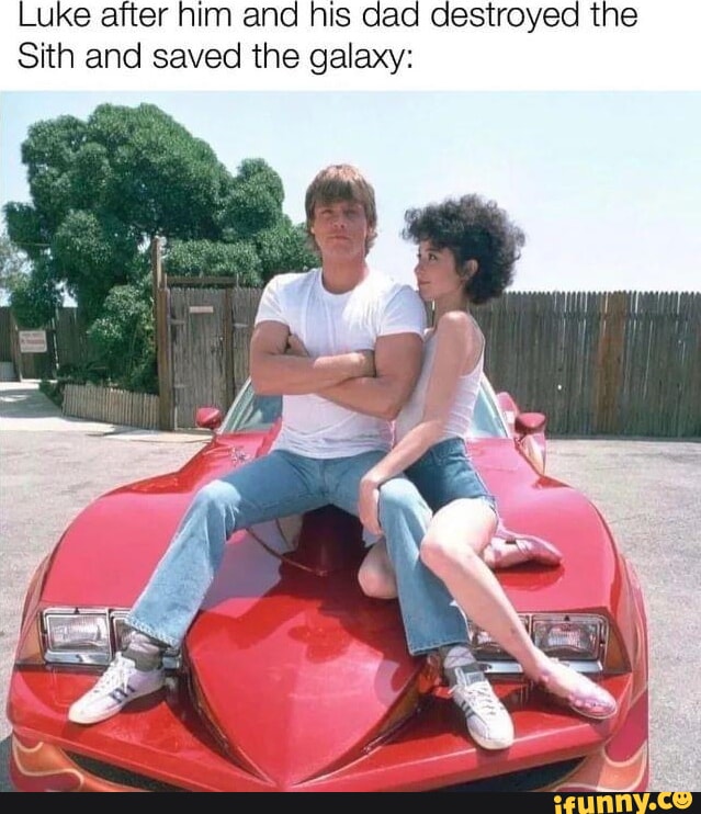 Luke after him and his dad destroyed the Sith and saved the galaxy ...