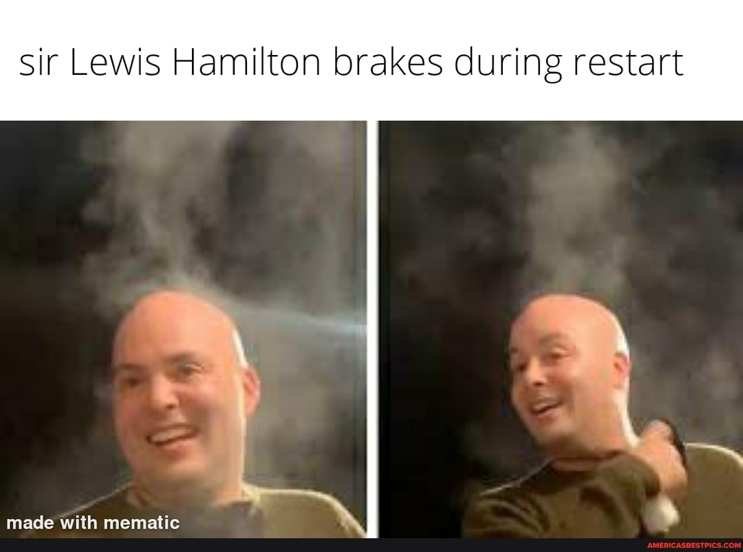 Sir Lewis Hamilton brakes during restart mada with mamatic - America’s ...