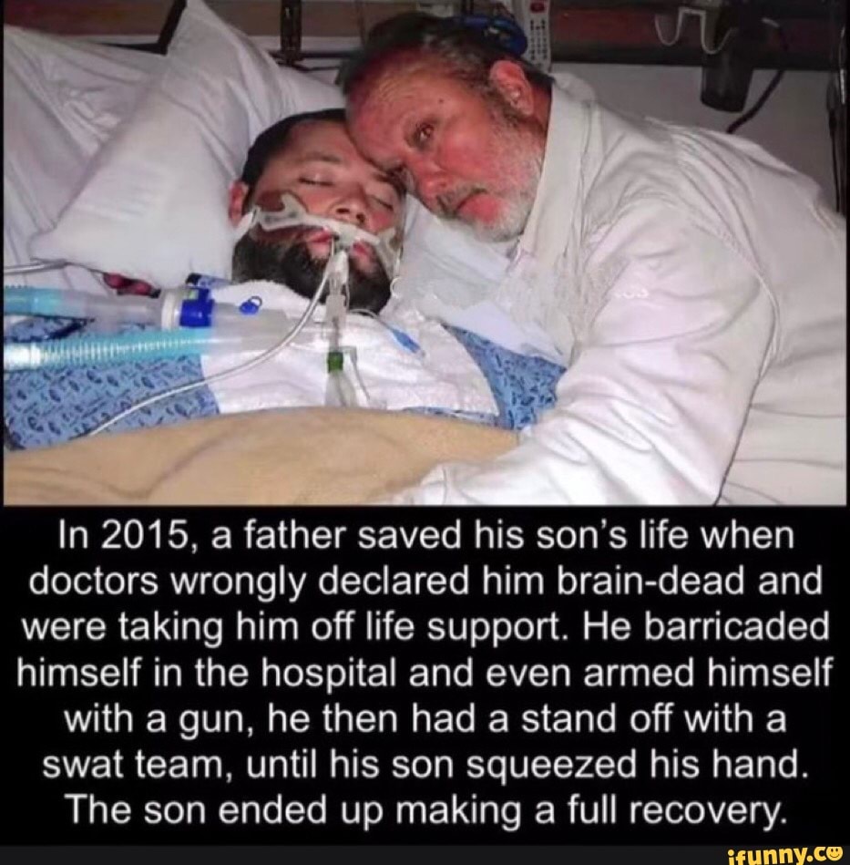 In 2015, a father saved his son's life when doctors wrongly declared ...