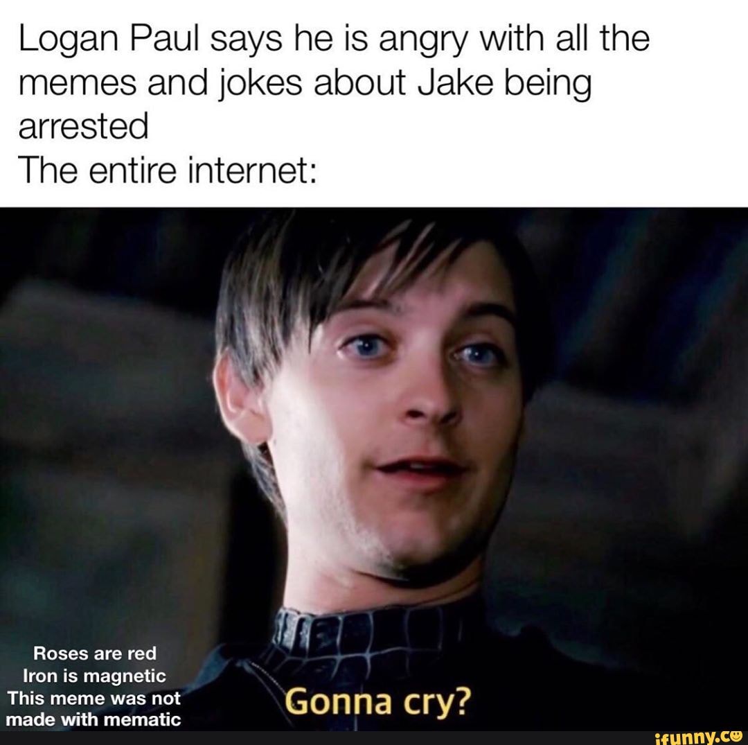 Logan Paul says he Is angry with all the memes and jokes about Jake ...
