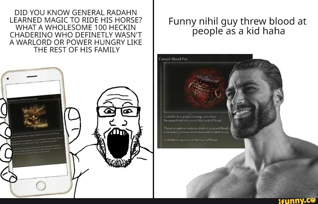 DID YOU KNOW GENERAL RADAHN LEARNED MAGIC TO RIDE HIS HORSE? ihi WHAT A ...