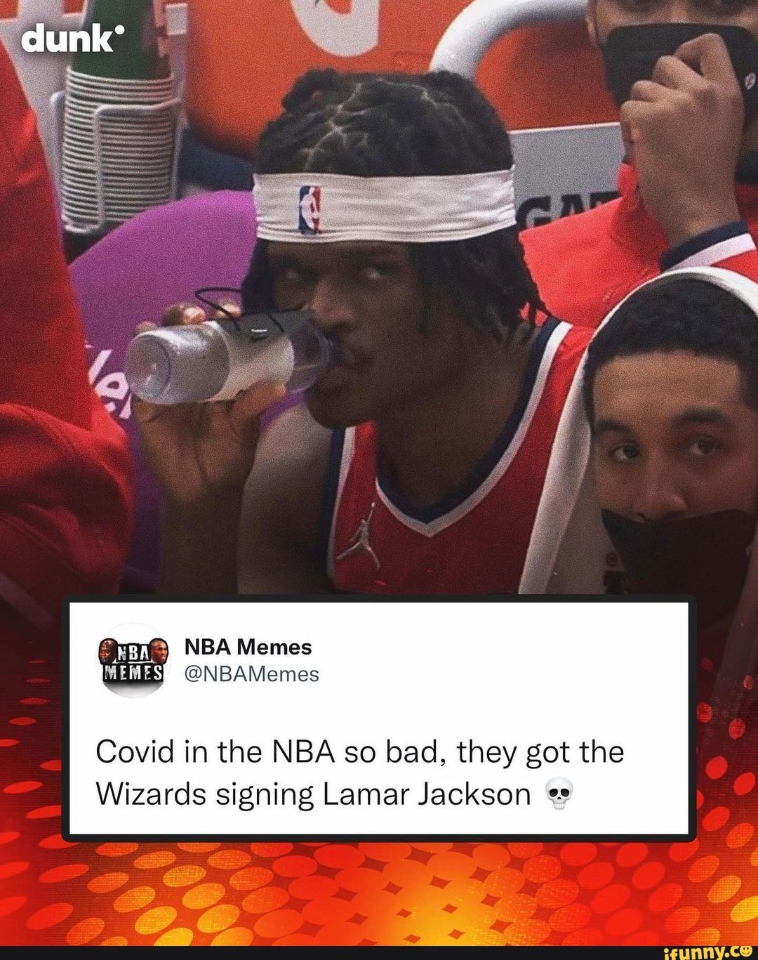 Dunk' NBA Memes MEME Covid in the NBA so bad, they got the Wizards ...