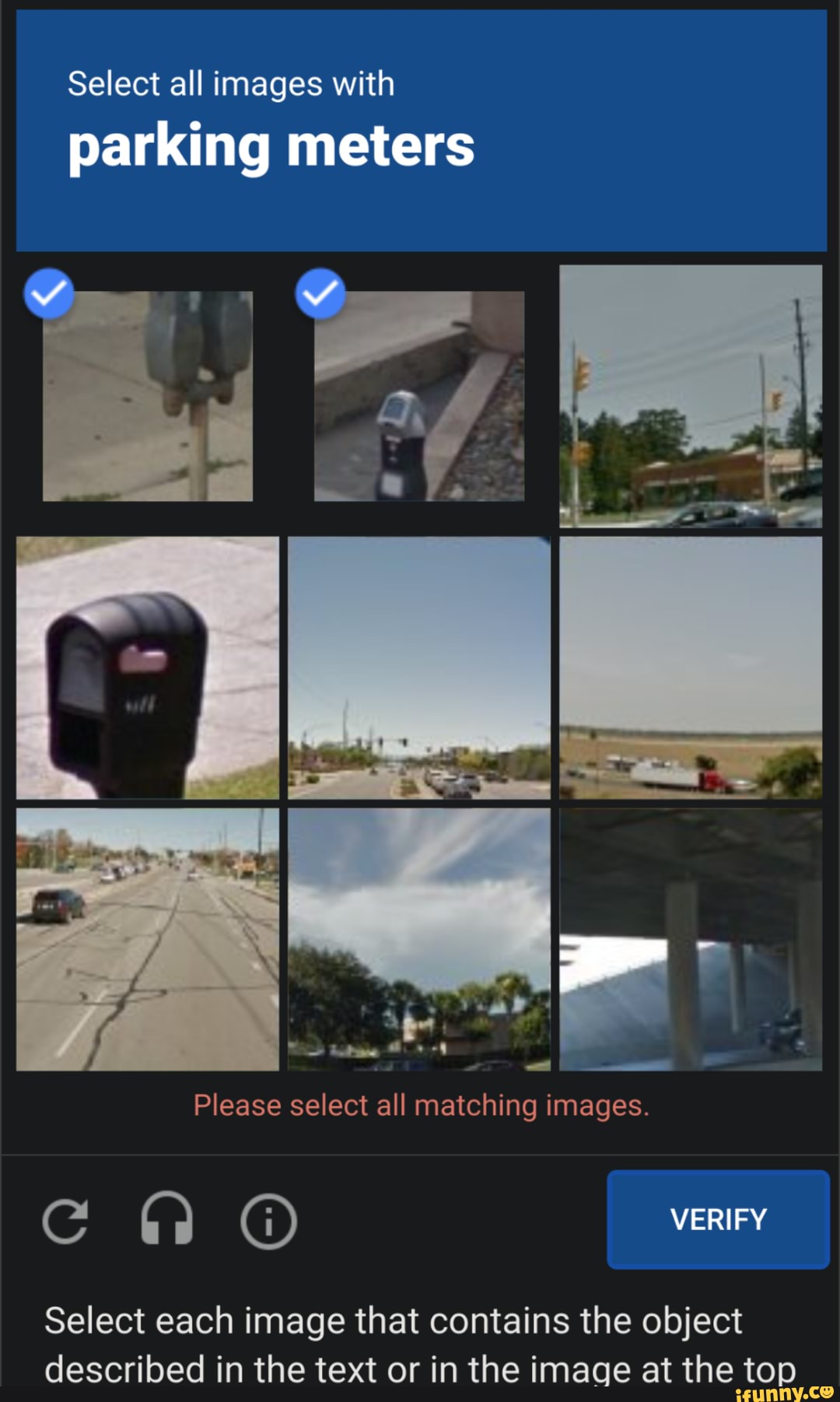 See any more parking meters here? I keep getting these impossible ...