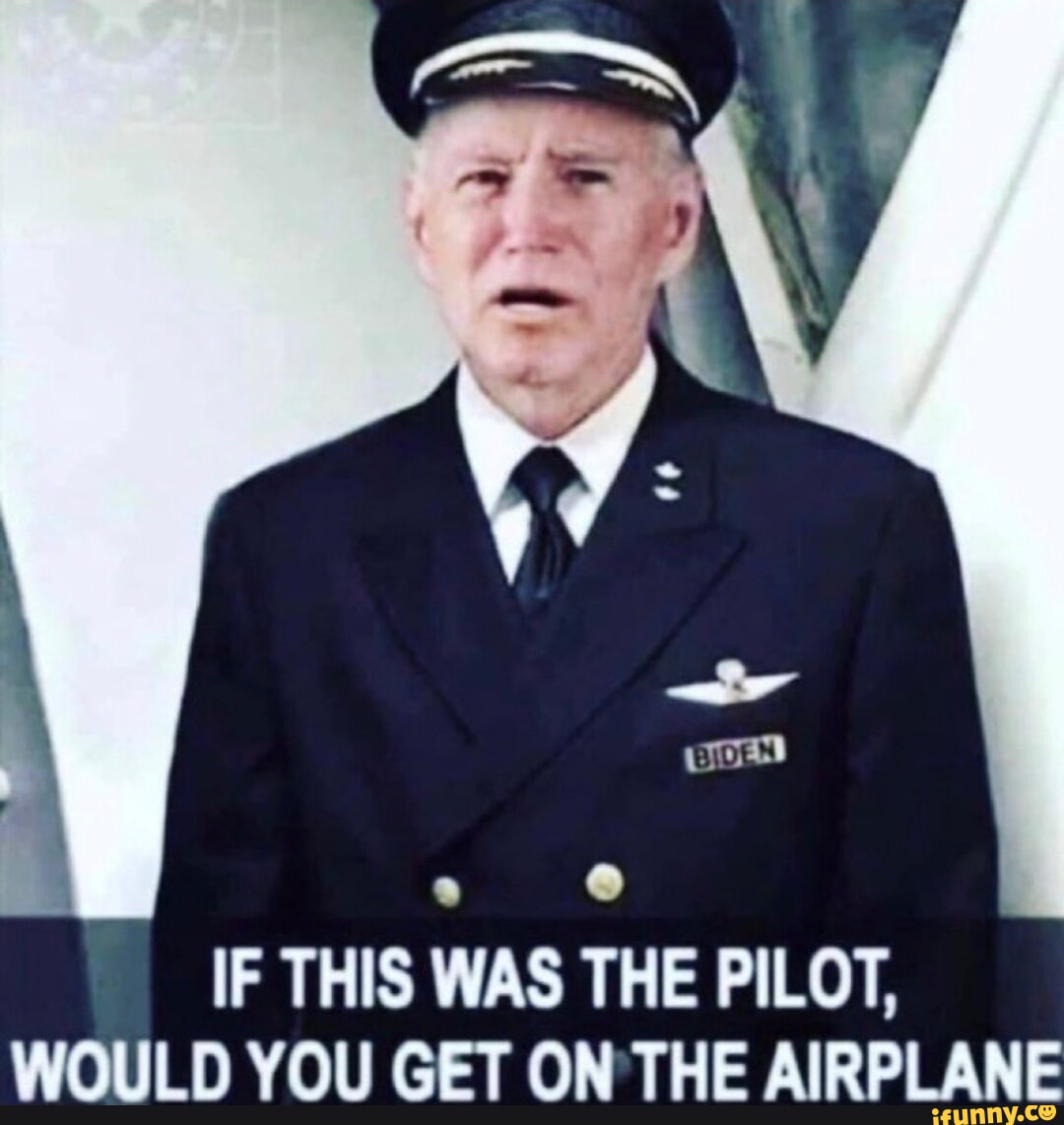 IF THIS WAS THE PILOT, WOULD YOU GET ON THE AIRPLANE - iFunny