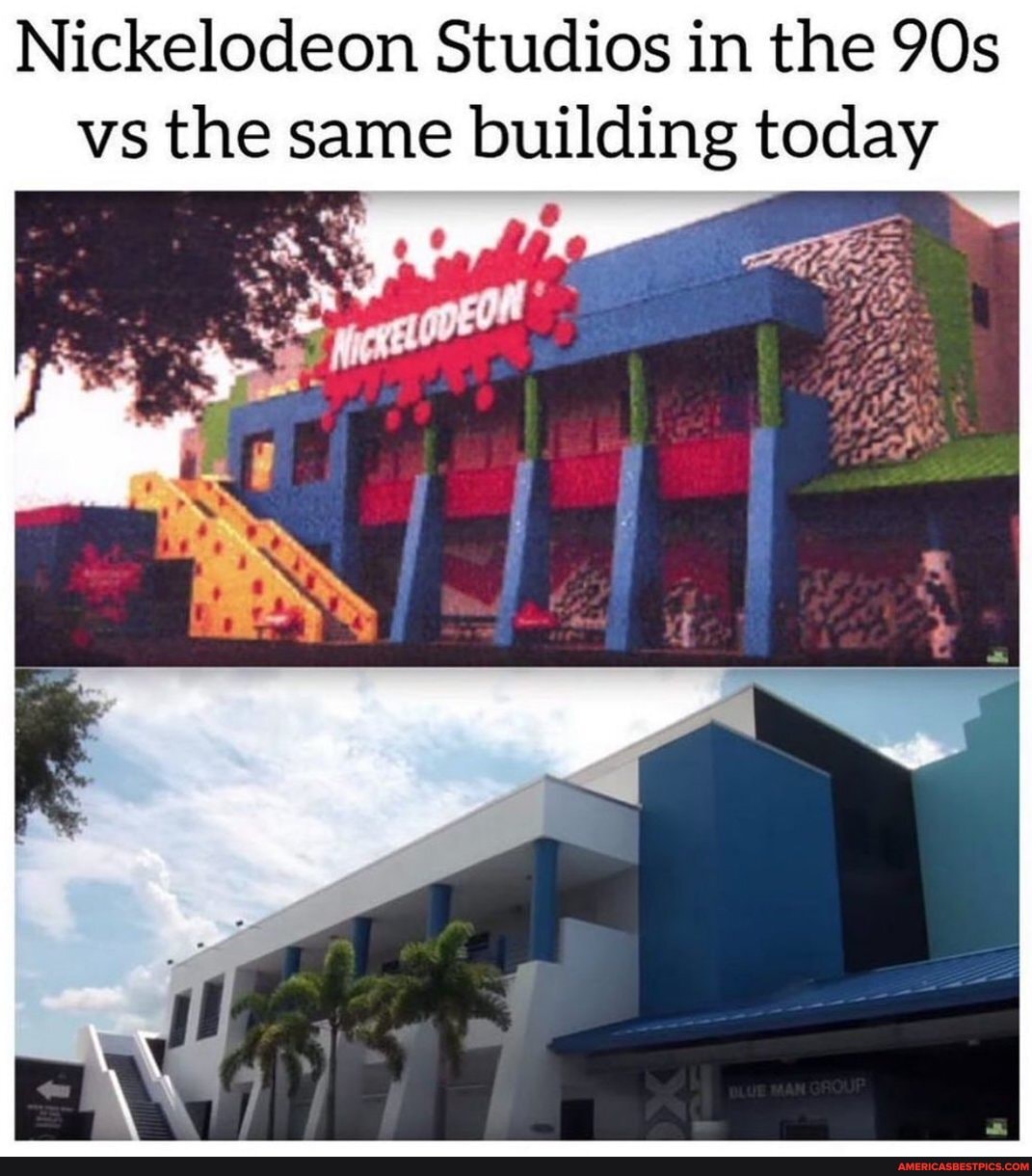 Nickelodeon Studios in the vs the same building today LSS - America’s ...